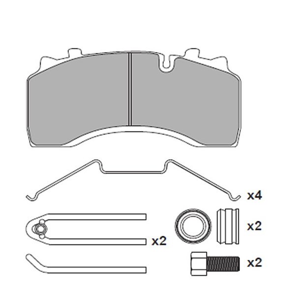 WUHLERMANN 31010032 колодки тормозные wva29141 / 29142 / 29119 c р / к, перед дисковый тормоз wabco pan 19-2\ d
