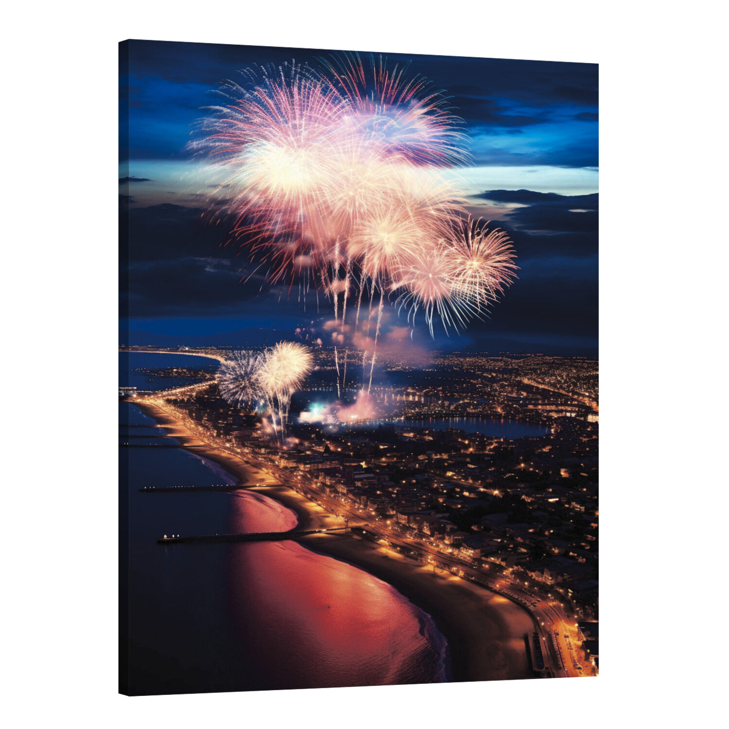 Интерьерная картина 50х70 "Летний фейерверк"