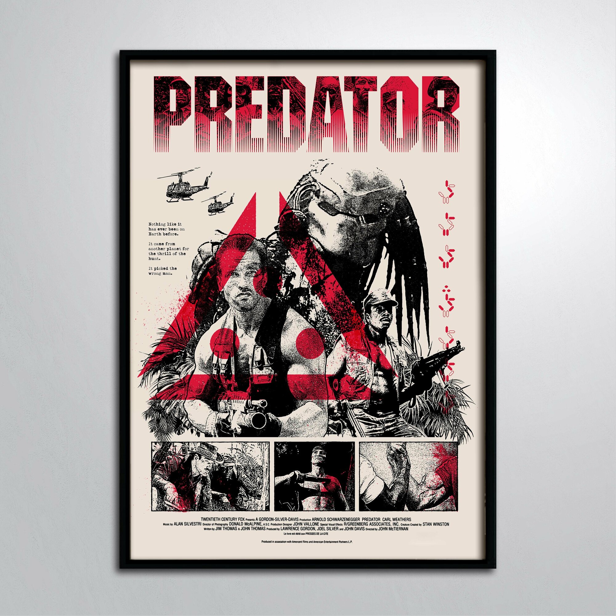 Постер без рамы/Хищник Арнольд Шварценеггер Комикс Predator