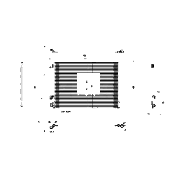 ZEKKERT mk-3169 (5Q0816411AA / 5Q0816411AB / 5Q0816411AH) радиатор кондиционера Audi (Ауди) a3 IV 12- Seat (Сеат) leon III