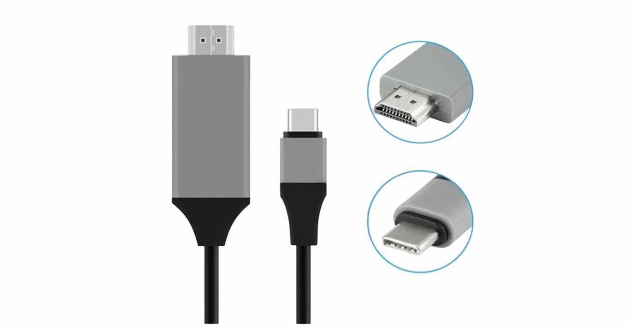 Кабель переходник Type-C на HDMI переходник для ТВ