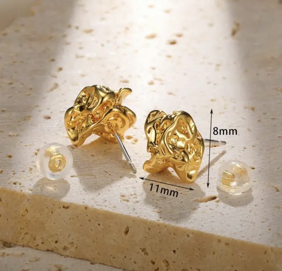 Серьги, искусственный камень, металл