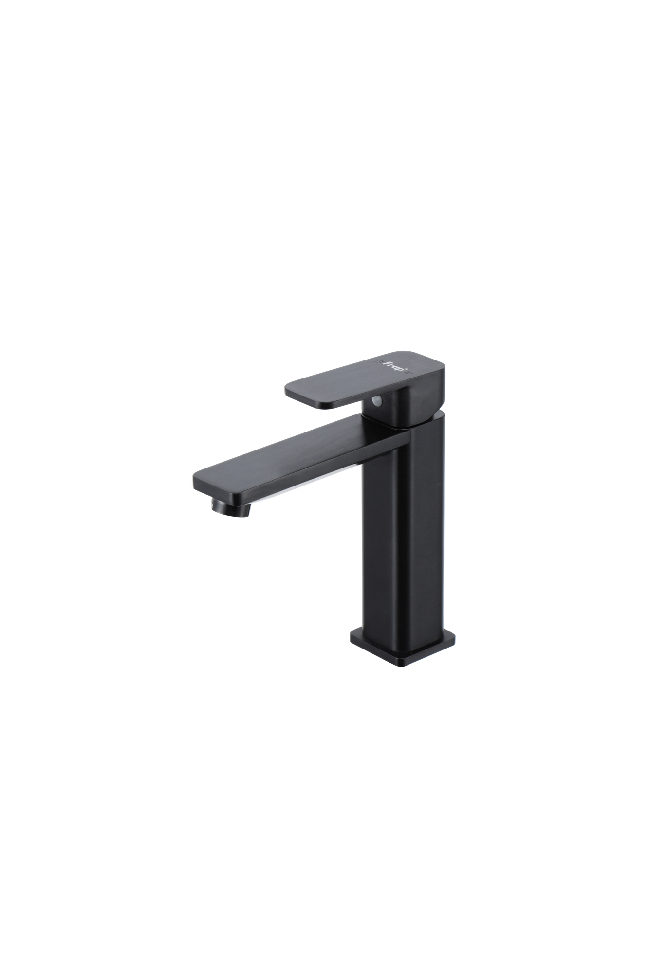 Смеситель для раковины с фиксированным изливом Frap F10202-6, алюминий, черный