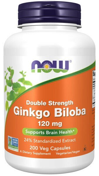 NOW Ginkgo Biloba 120 mg (200вег. капс)