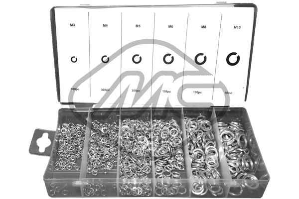 К-КТ гроверных шайб 1200 ШТ METALCAUCHO арт. 06744