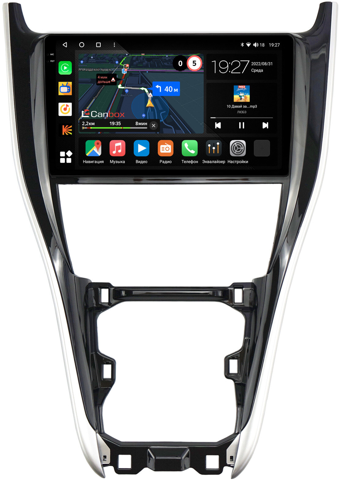 Штатная магнитола Canbox M-Line 2K 4178-10-1227 для Toyota Harrier 3 (XU60) 2017-2020 на Android 10 (4G-SIM, 4/64, DSP, QLed)