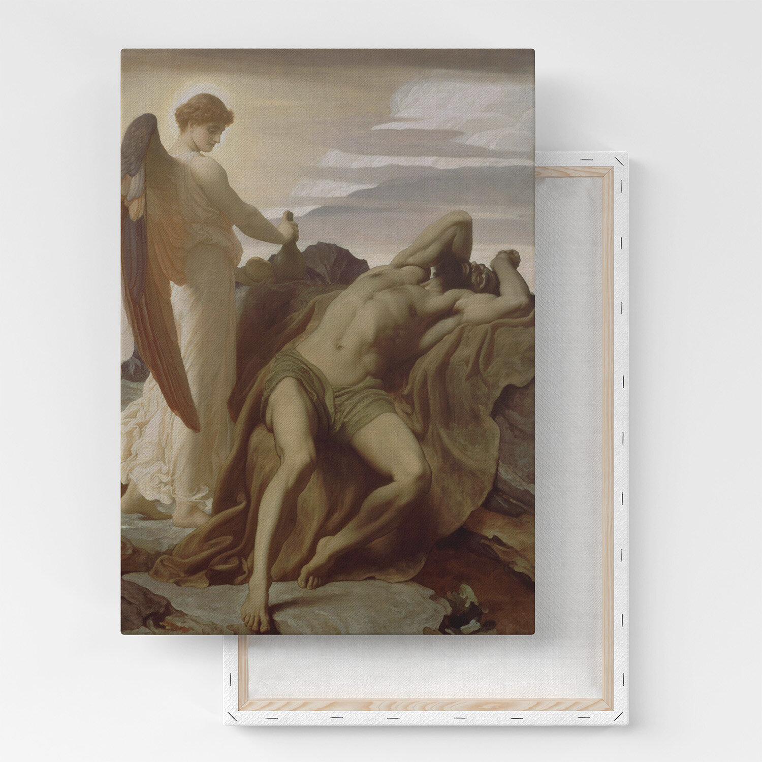 Картина на холсте, репродукция / Фредерик Лейтон - Elijah in the Wilderness / Размер 30 x 40 см