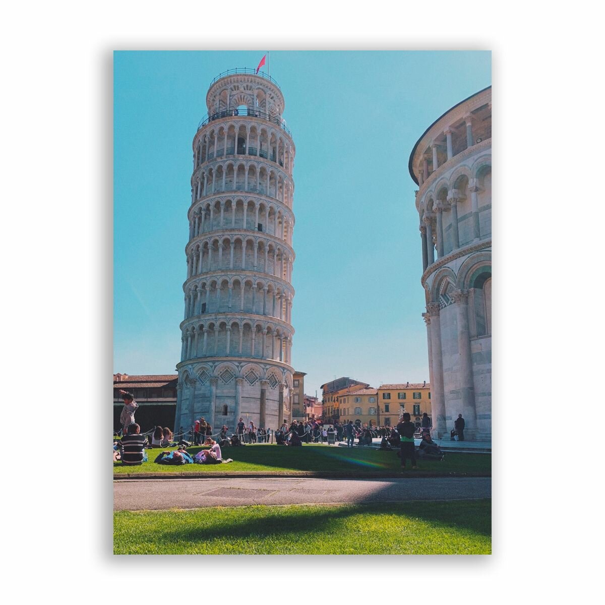 Постер, плакат на бумаге / Пизанская башня / Размер 30 x 40 см