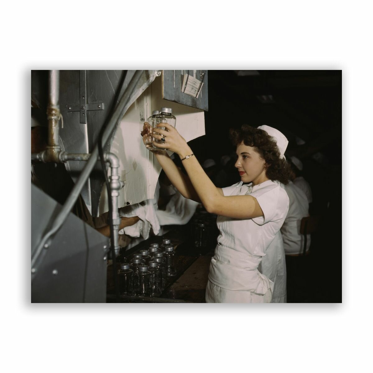 Постер, плакат на бумаге / Ретро фотографии американских рабочих. 1940 год / Размер 40 x 53 см