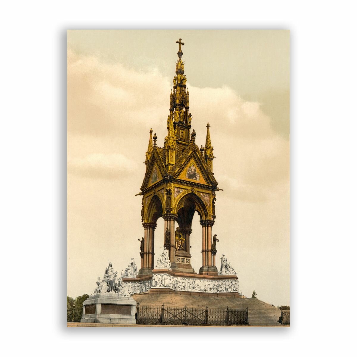 Постер, плакат на бумаге / Albert Monument, London, England / Размер 60 x 80 см