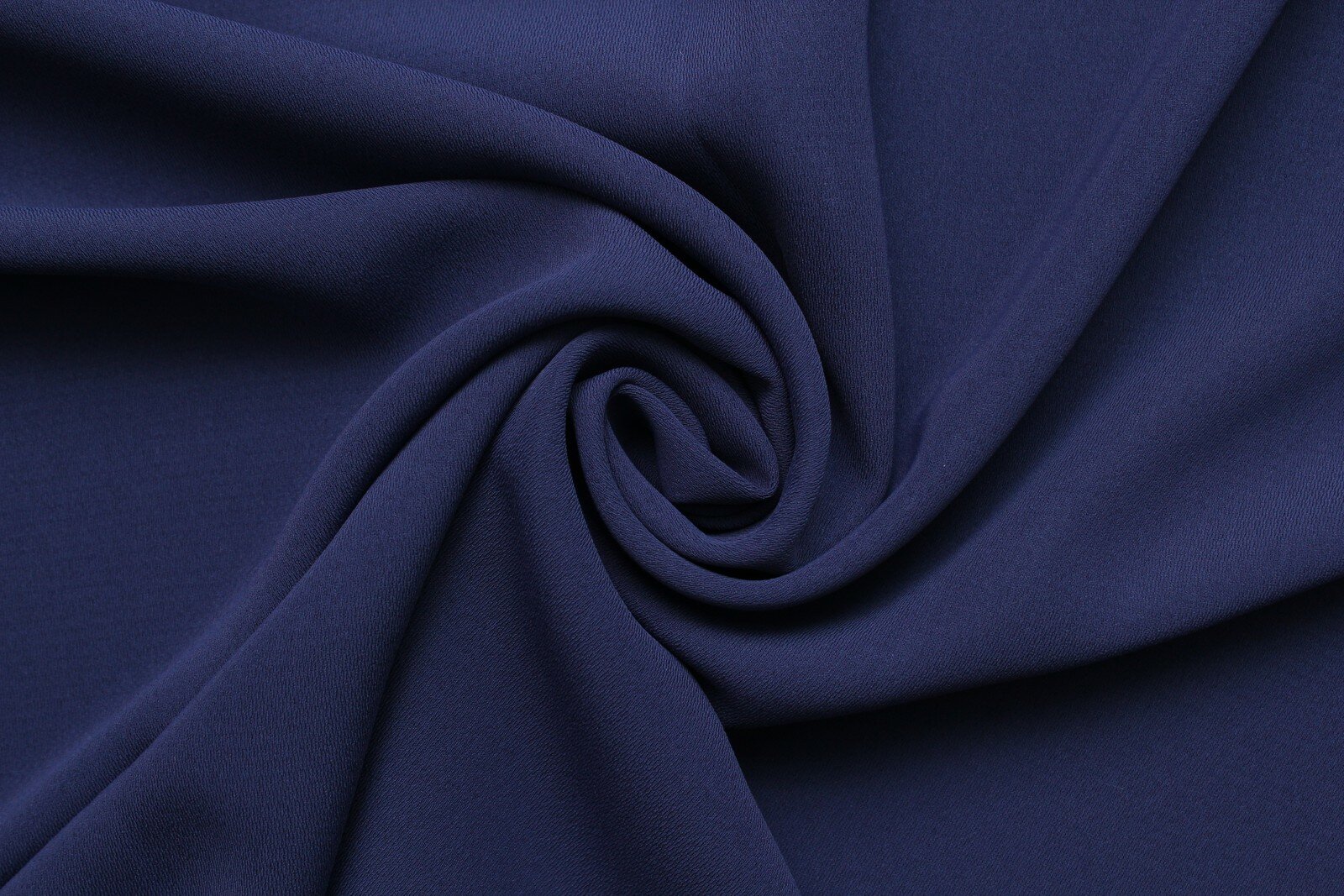 Ткань Креп-стрейч тёмно-синий, 270 г/пм, ш142см, 0,5 м