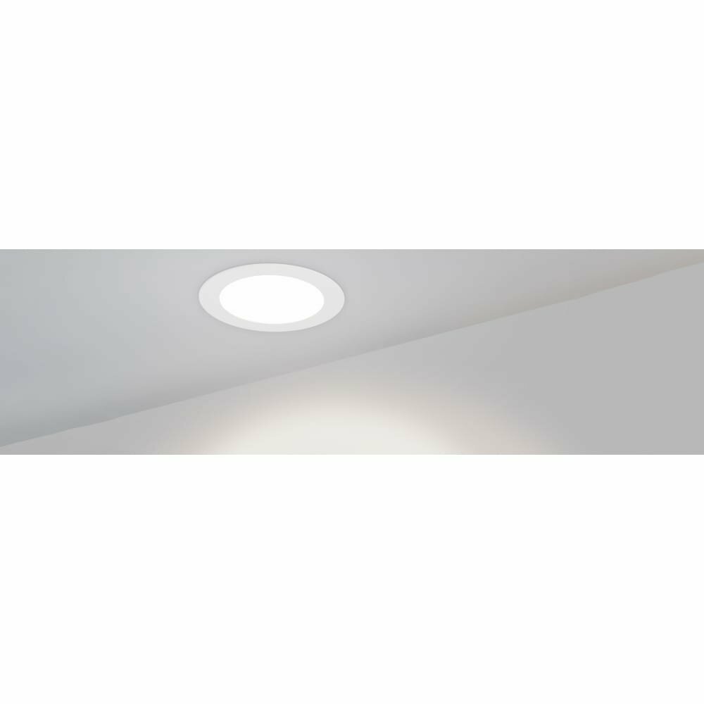 Светильник Arlight DL-BL145-12W Day White 021437, встраиваемый металлический корпус, встроенные светодиоды, защита