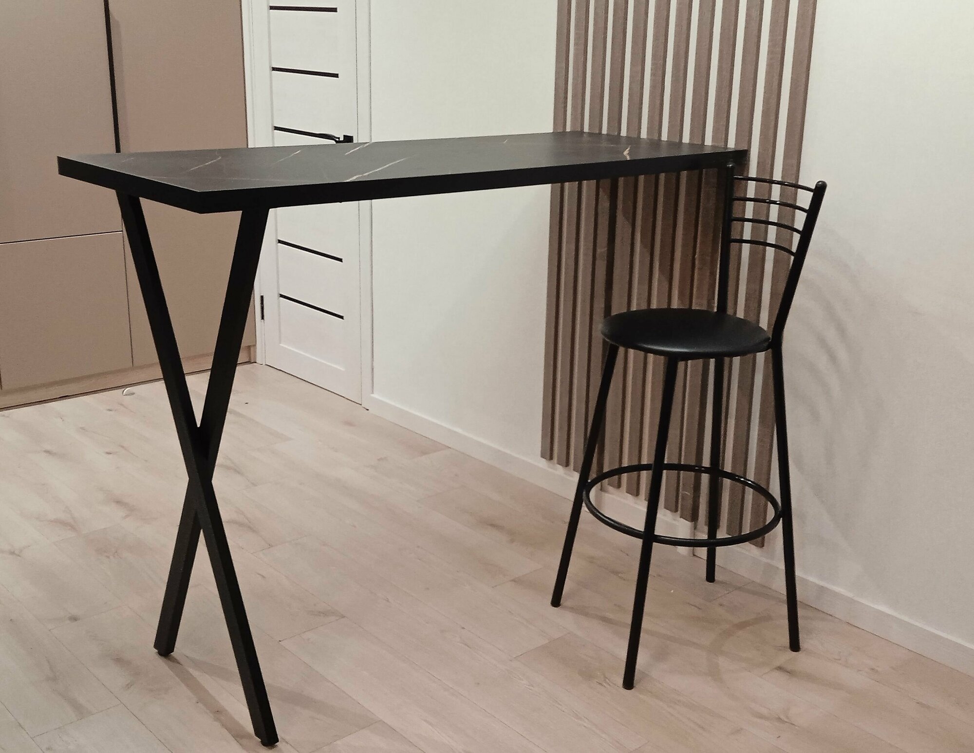 Барная стойка Лофт-10 Пирит темный, 110х50