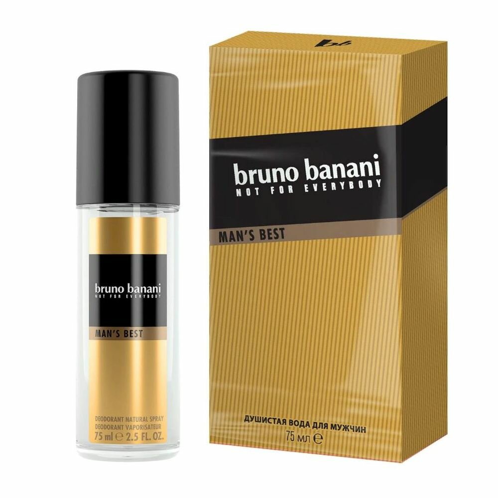 Душистая туалетная вода Bruno Banani Man's Best, свежий аромат, мужская, 75 мл