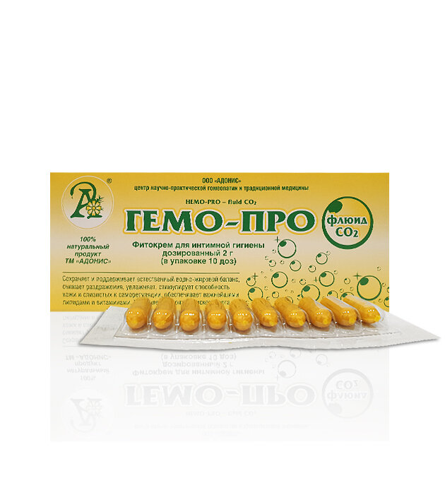 Фитосвечи Гемо-про Флюид со 2 противосполительные 10 свечей по 0,2 гр
