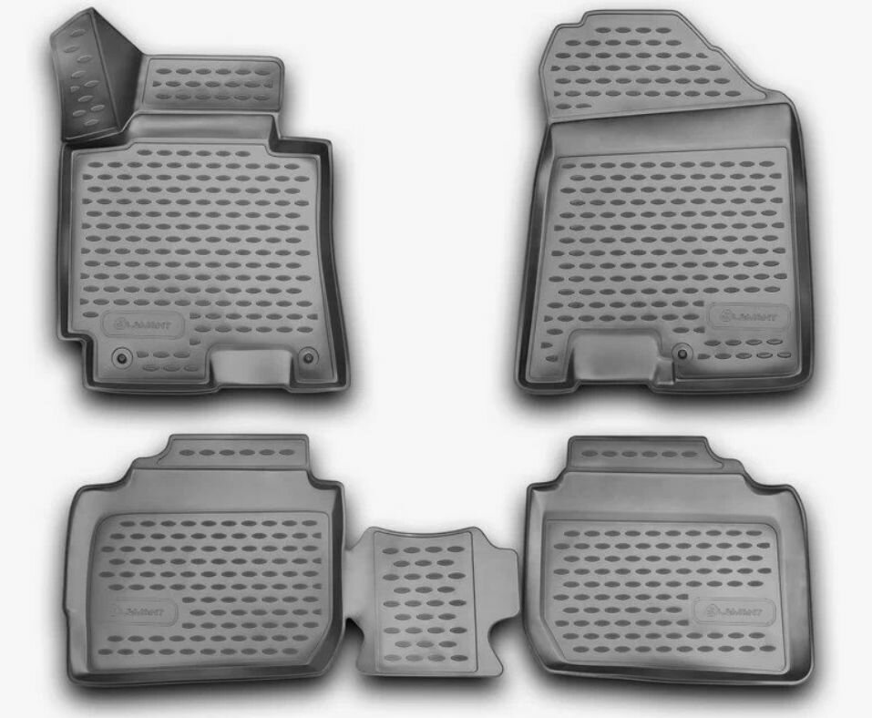 ELEMENT Коврики салона KIA CERATO -18 (компл. 4 шт.) (полиуретан) 3D