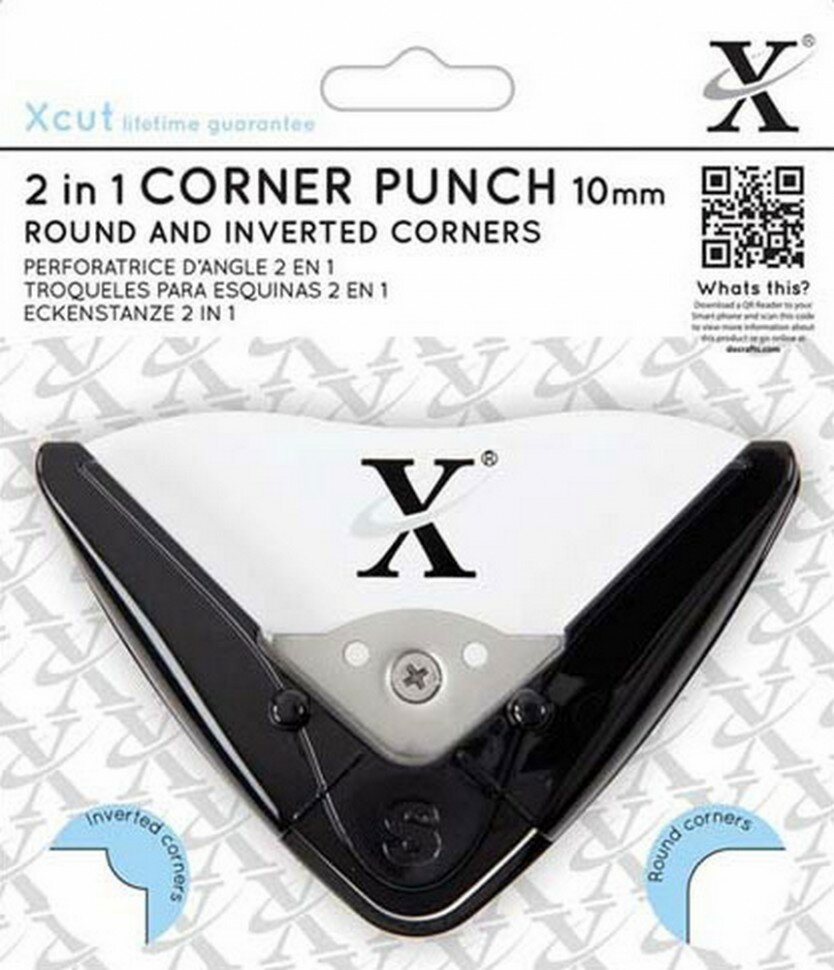 Docrafts XCU257003 Дырокол угловой 2 в 1, диаметр 1 см