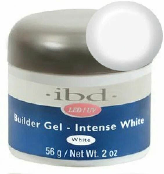 IBD, LED/UV Builder Gel Intense White, Конструирующий ярко-белый гель, 56мл