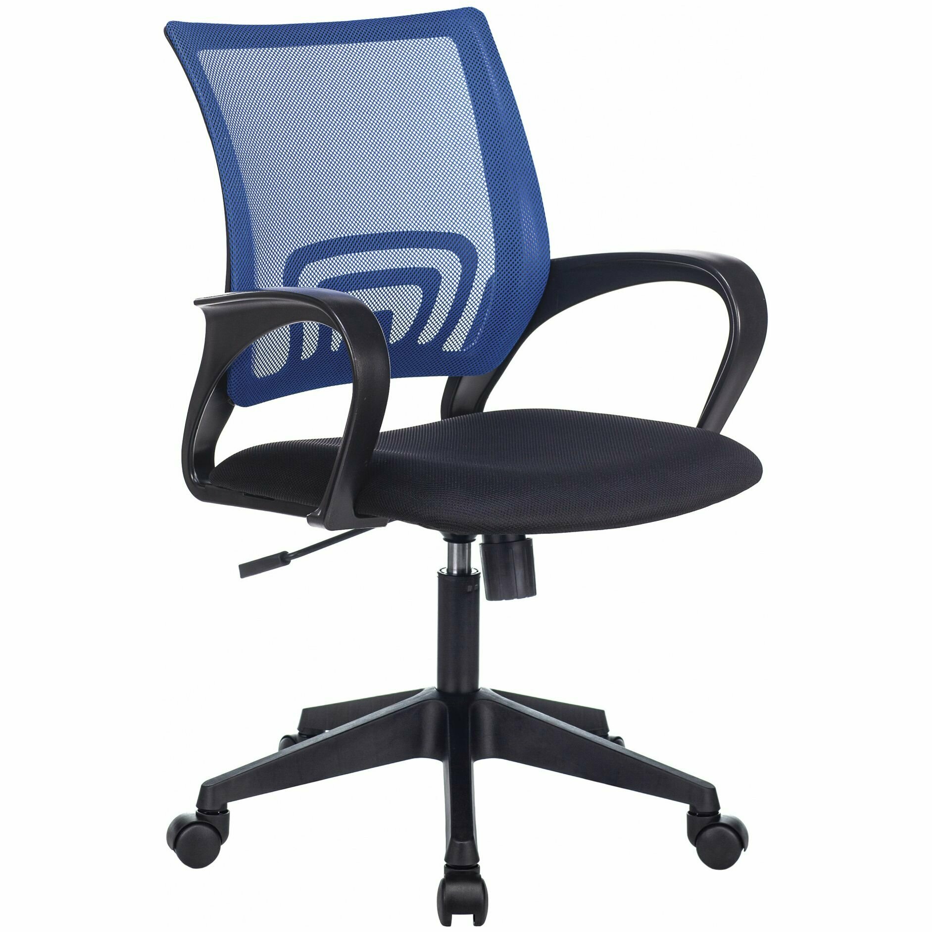 Кресло Бюрократ CH-695N/BL/TW-11 спинка сетка синий TW-05 сиденье черный TW-11
