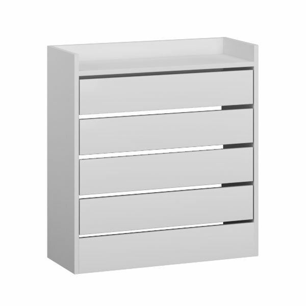 Тумба для обуви ДМ "ДМ-17", ЛДСП, белая, откидная, 27x70x75,5 см