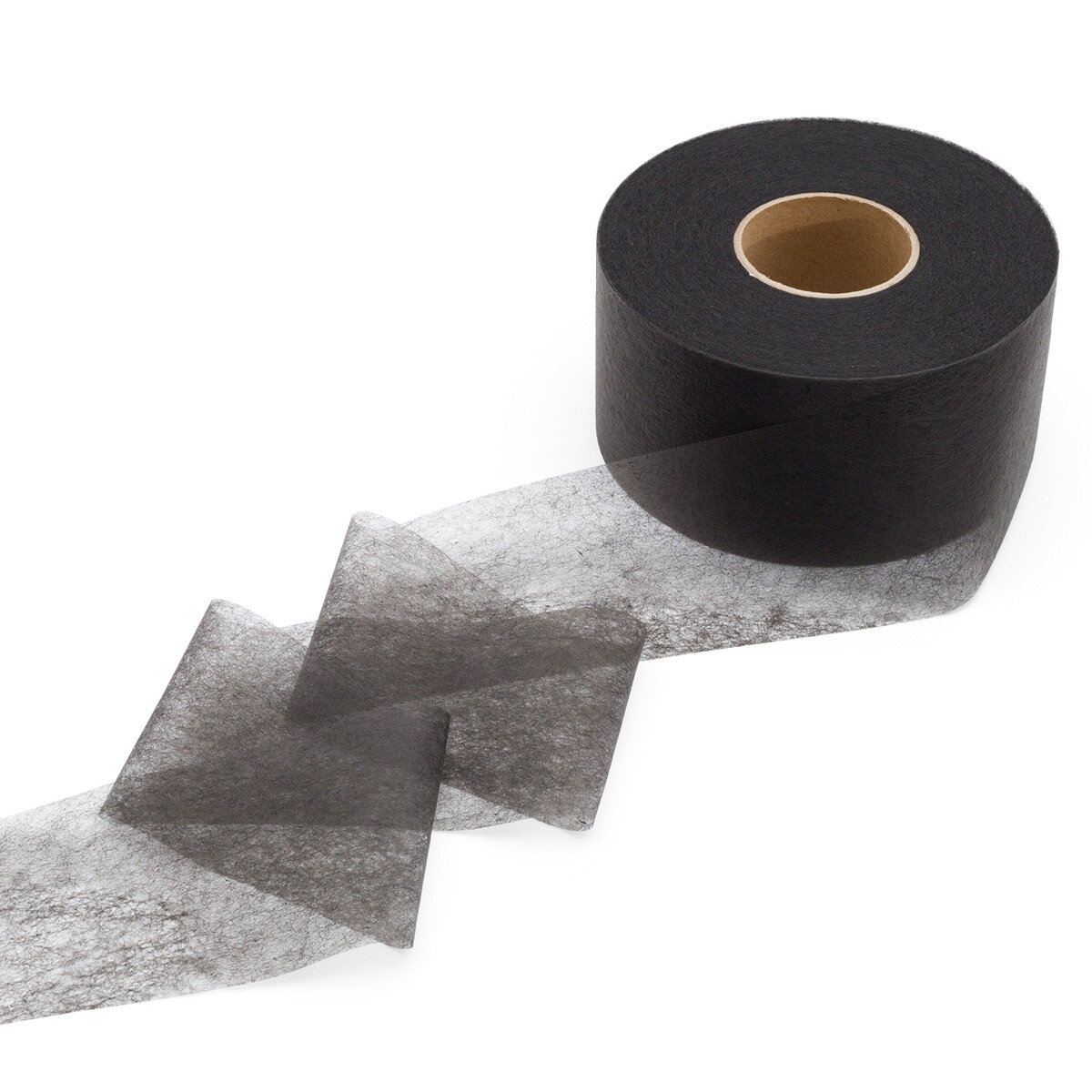 Паутинка клеевая для ткани лента 7 см*100 м, плотность 23 г/м², графитовая, Айрис