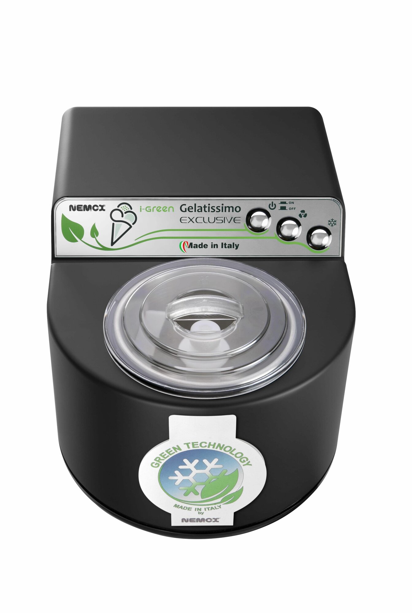 Бытовая компрессорная мороженица, серия I-green GELATISSIMO Exclusive BLACK(черная)