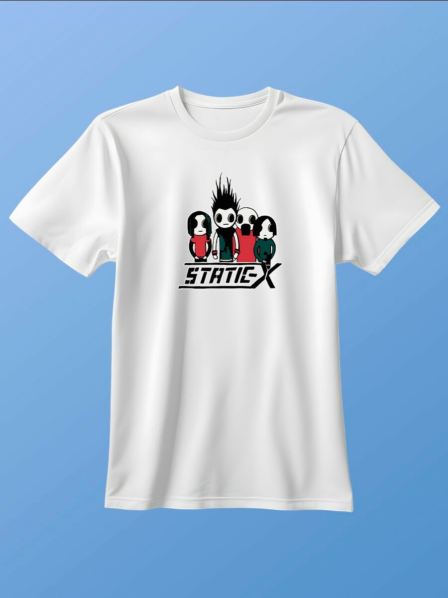 Футболка Zerosell с надписью Static X