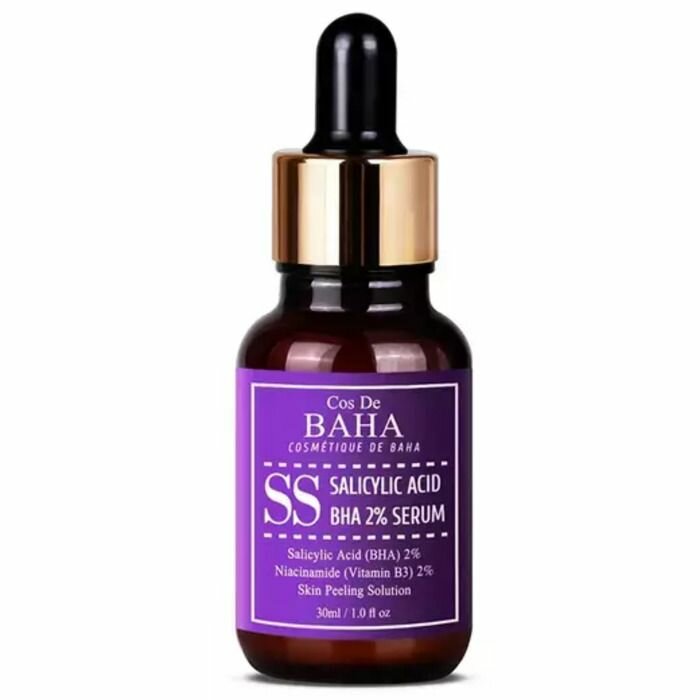COS DE BAHA Сыворотка для лица противовоспалительная с салициловой кислотой Salicylic Acid 2% Serum SS, 30 мл