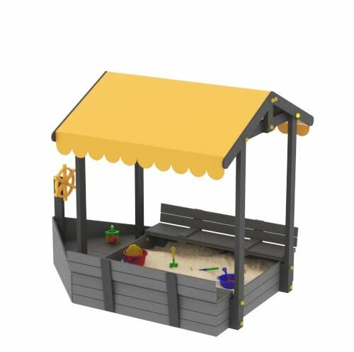 Песочница Моя Горка "Флотилия-5", серая