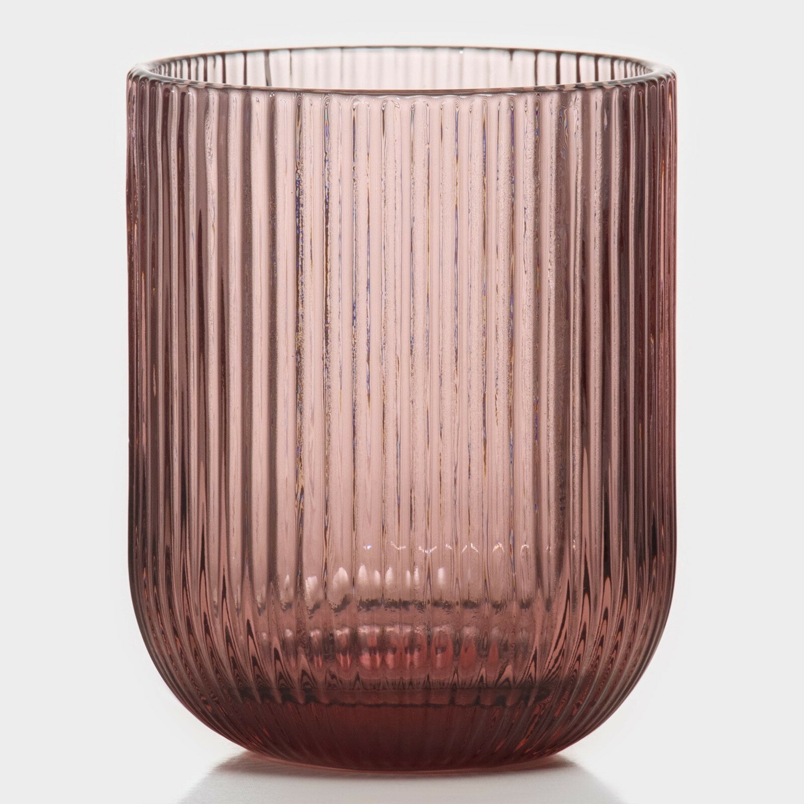 Стакан "Грани" 260 мл, 7,5х9,5 см, круглое дно, цвет сиреневый