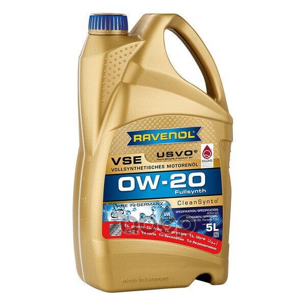 (Акция) Масло моторное VSE SAE 0w20, 5л Ravenol арт. 4014835877931