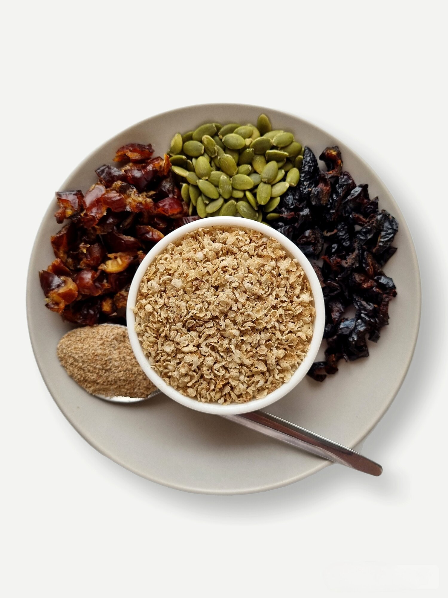 Хлопья из зеленой гречки с фиником, черносливом, тыквенными семечками и псиллиумом, 250 г