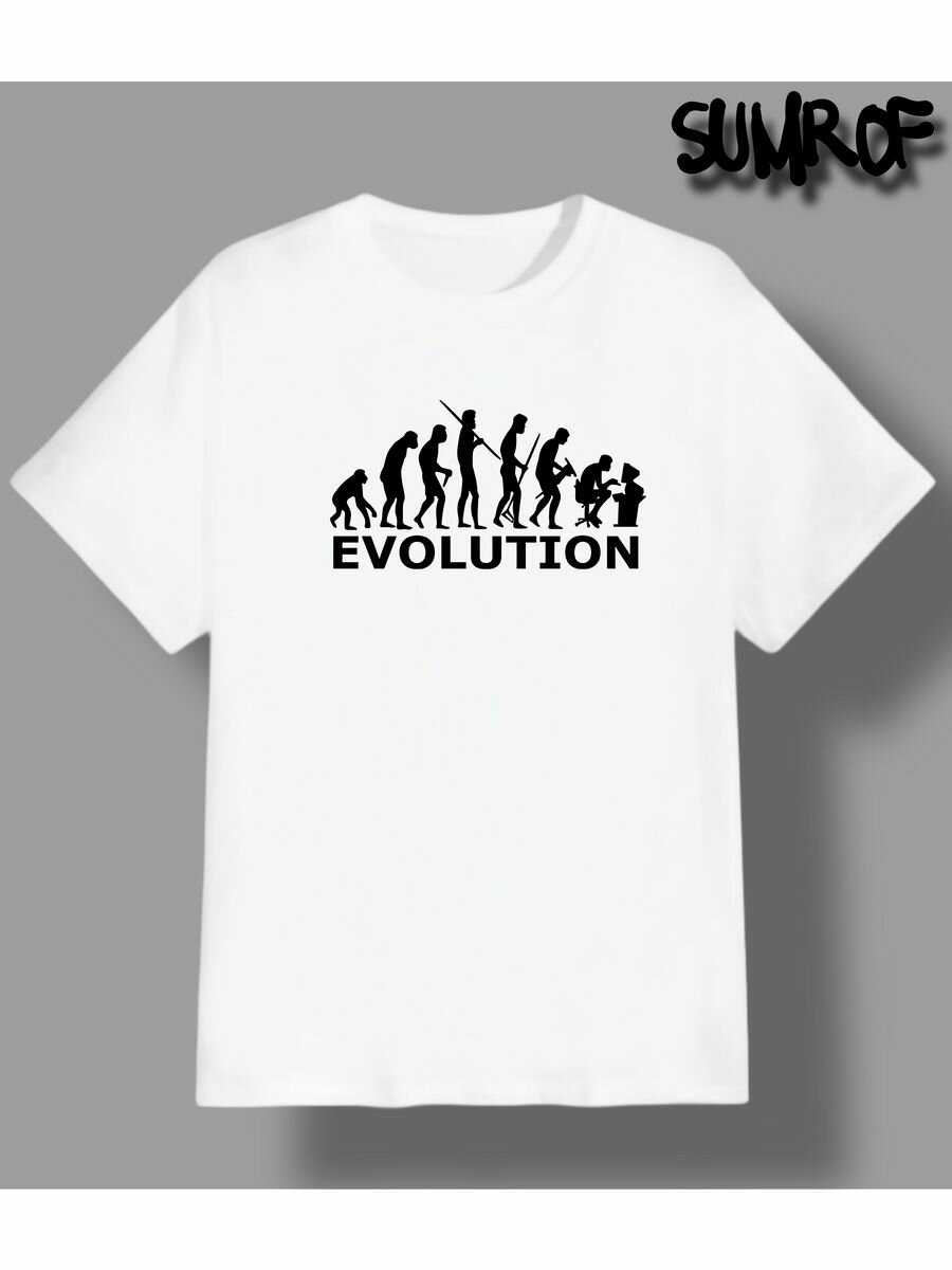Футболка эволюция evolution