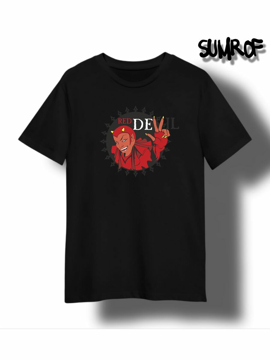 Футболка red devil красный дьявол