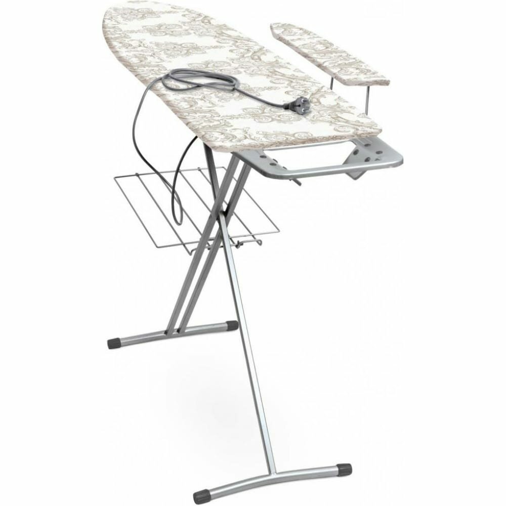 Гладильная доска Nika НИКА-Н3+/1225Х345, с подрукавником и полкой, регулируемая высота 700-850 мм, удобство глажки