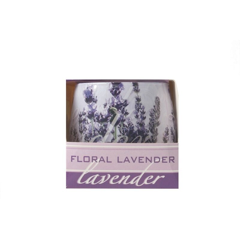 BARTEK Свеча в стеклянном стакане диаметром 8×7,5 см, 100 г, аромат лаванды, код 140061-PU86