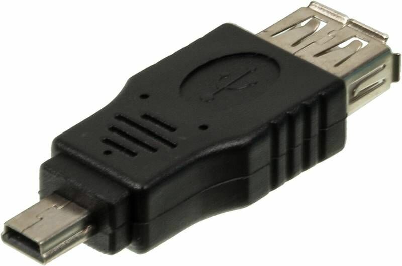 Переходник для кабеля Ningbo mini USB B-USB A, корпус пластиковый