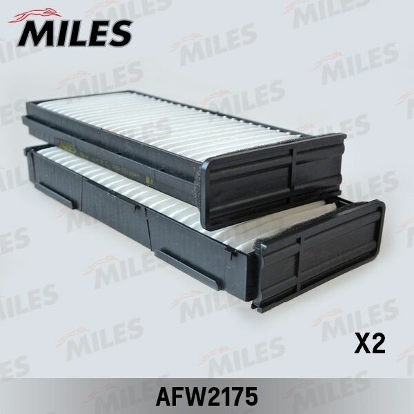 MILES Фильтр салона (упаковка 2шт.) MITSUBISHI COLT/CARISMA/PAJERO SPORT/SPACE STAR (FILTRON K1180-2x, MANN CU23000-2) AFW2175
