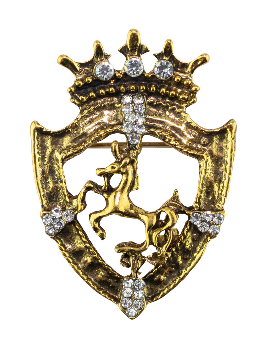 Брошь, стразы