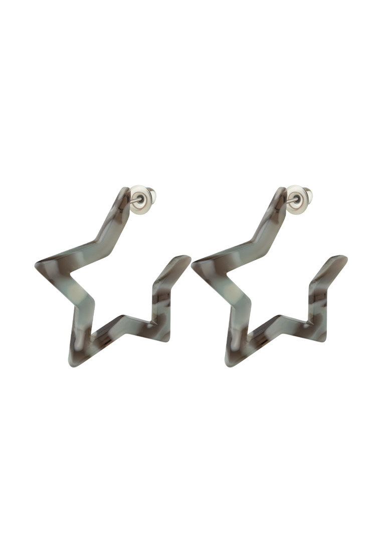 Серьги пусеты, акрил