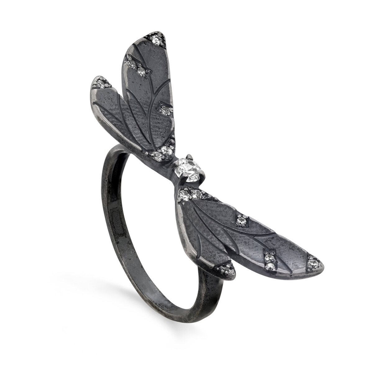 Кольцо KABAROVSKY, серебро, 925 проба, фианит