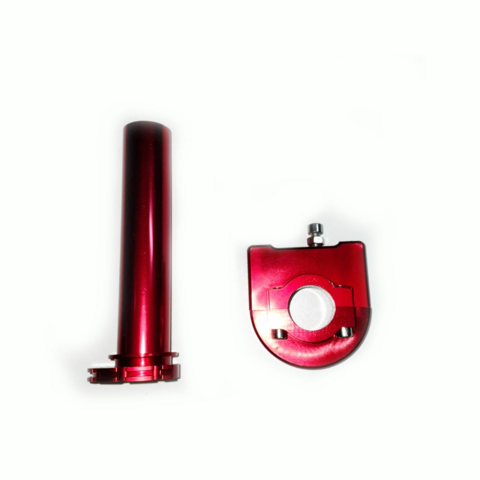 Ручка газа короткоходная для мотоцикла & питбайка(красная)