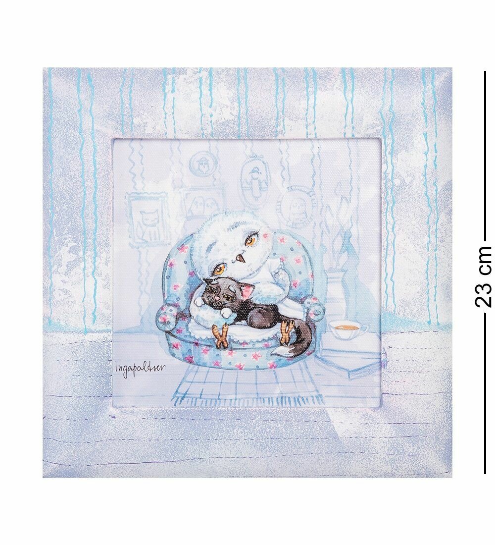 Жикле в расписной раме 'Любимый котик' 16х16