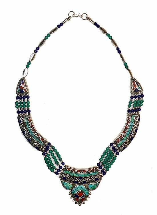 Колье, искусственный камень