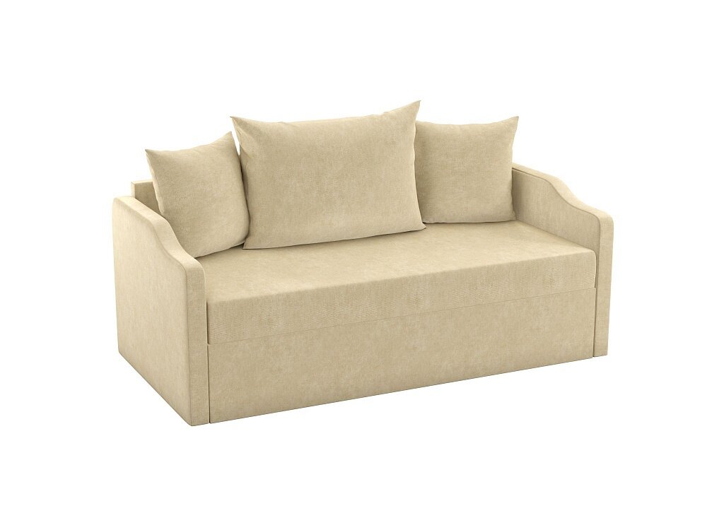 Прямой диван Дороти Бежевый, выкатной, 148х74х76 см