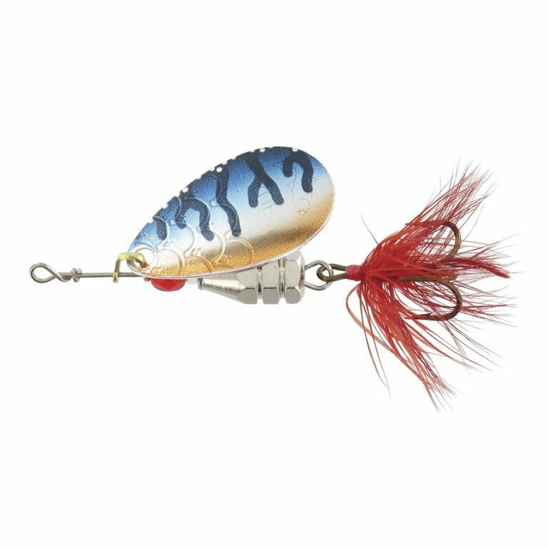 Блесна Kuusamo Kuf-Lippa 5гр. (с опереньем) BL/O/BLU-S