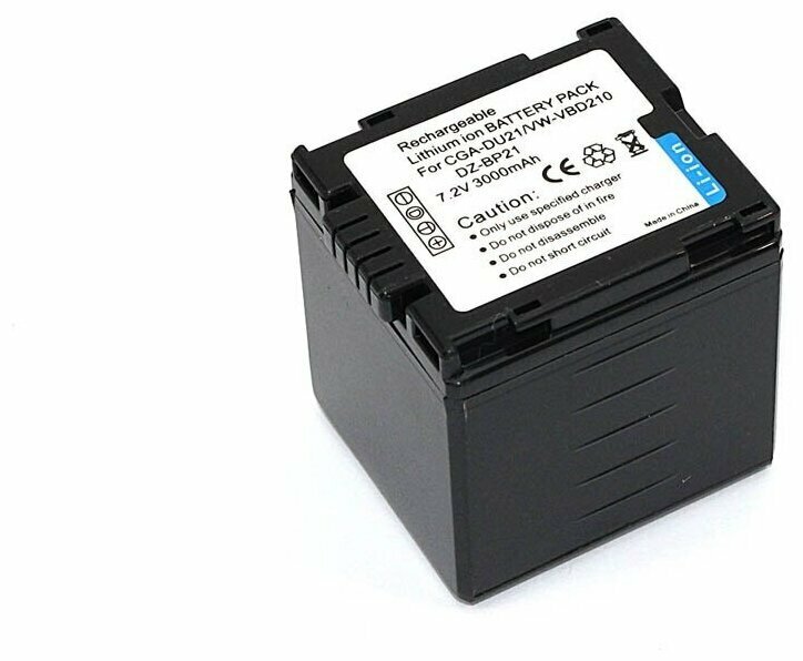 Аккумулятор для видеокамеры Panasonic CGA-DU21, CGR-DU21, 7.2V, 2160mAh, код mb080596