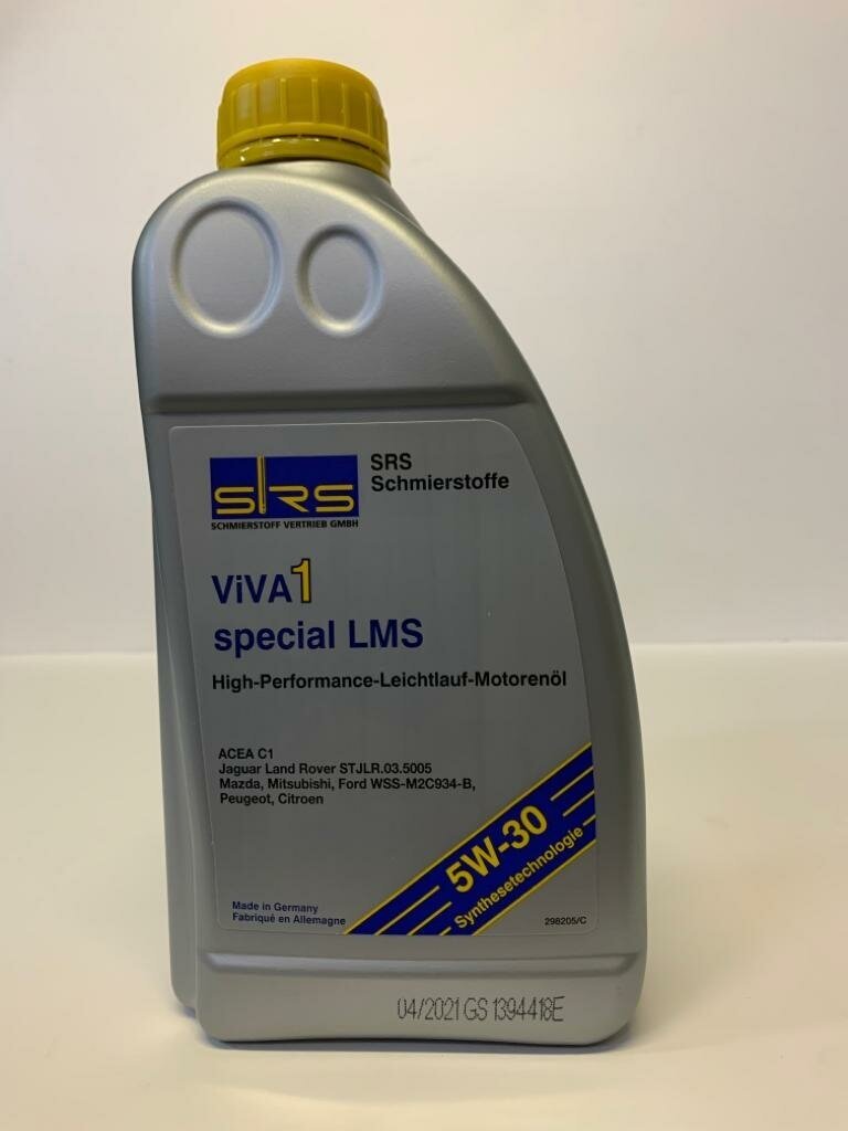 Синтетическое моторное масло SRS ViVA 1 Special LMS 5W30