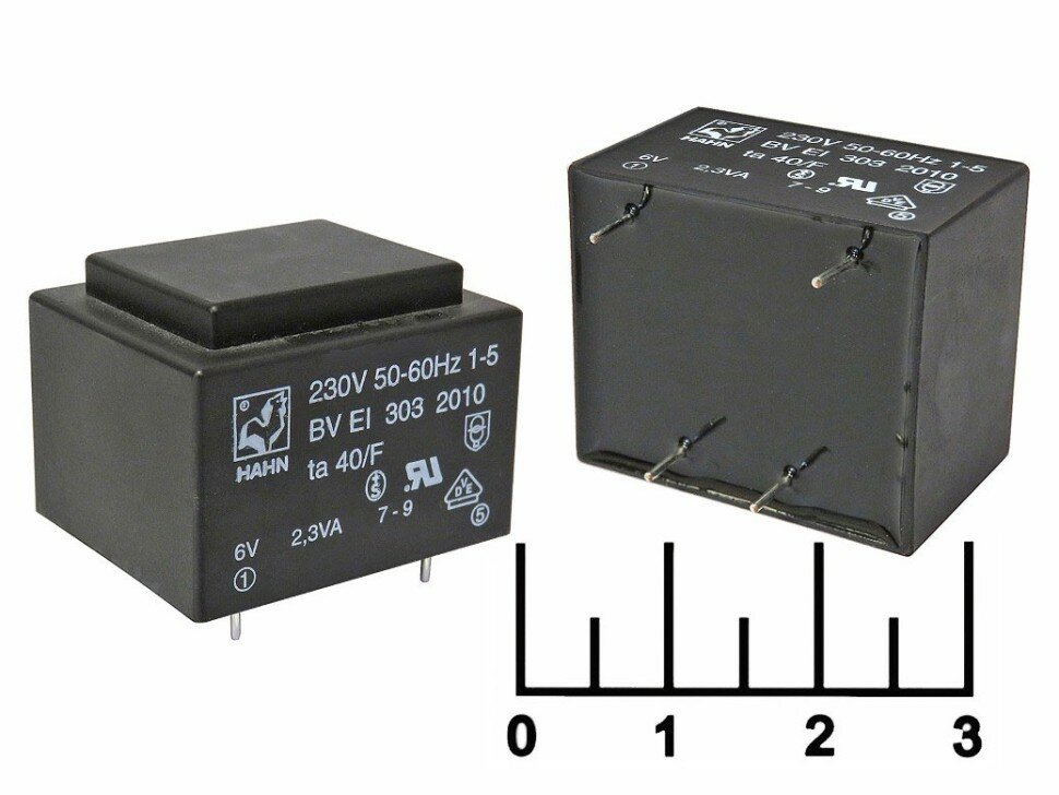 Трансформатор 6V 0.38A BVEI 303 2010