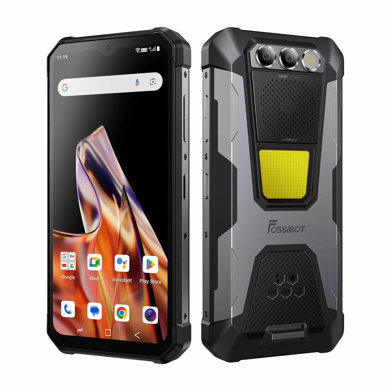 Смартфон Fossibot-F106-Pro 6.58" 8+512G Android 14 12000mAh